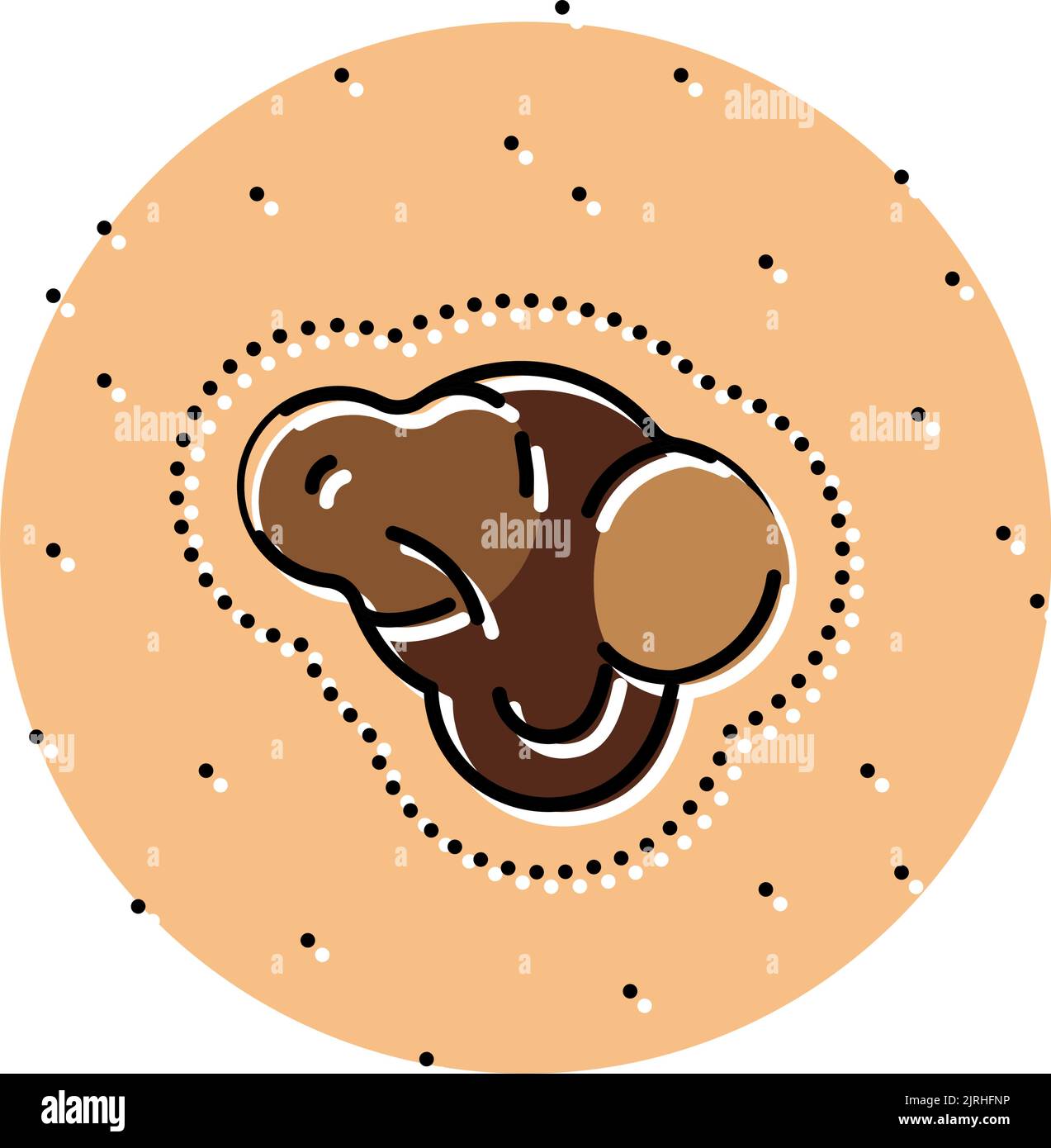 changing size chape color mole melanoma color icon vector illustration Stock Vector Image & Art ...