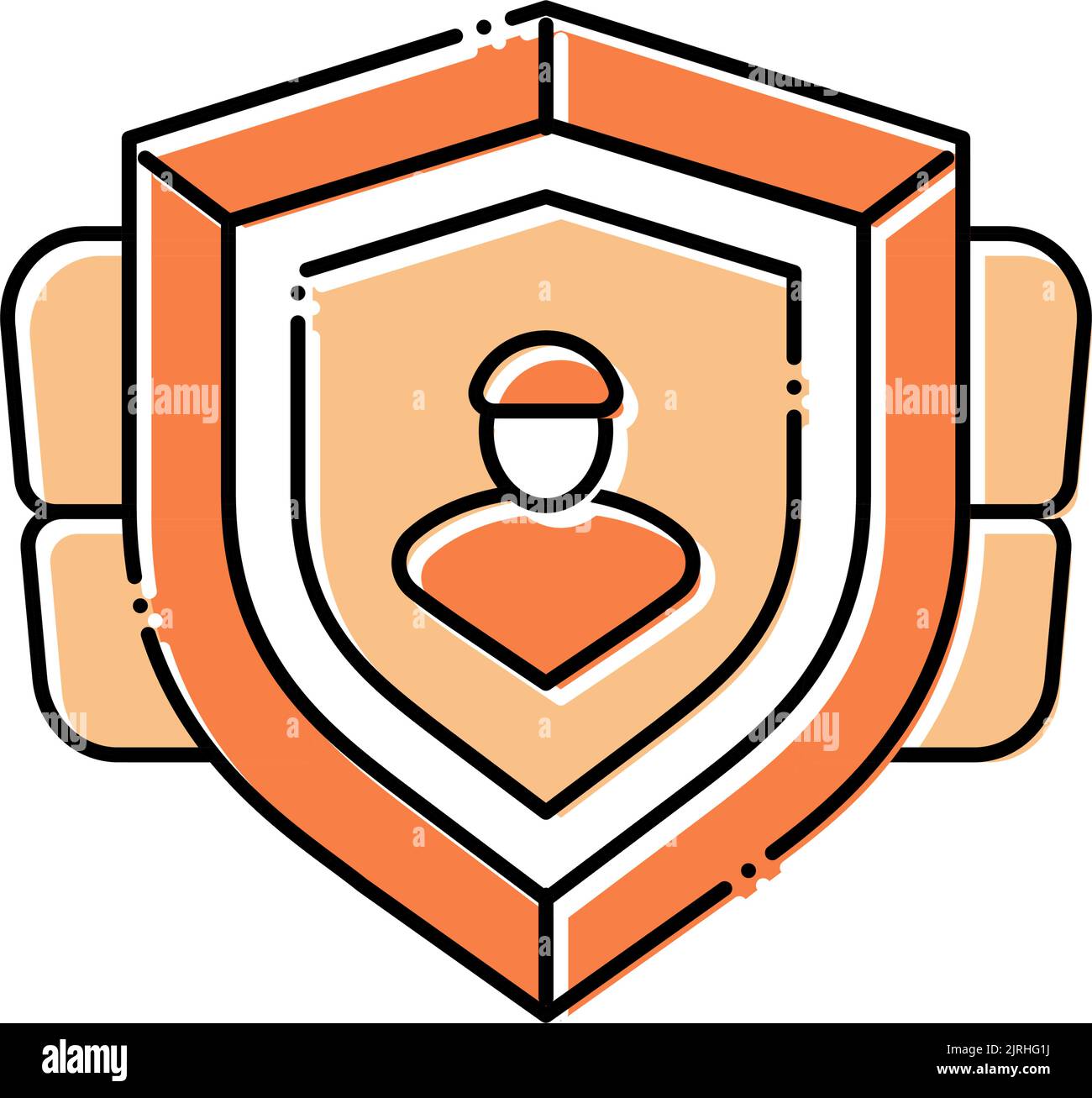 badge video game reward color icon vector illustration Stock Vector ...