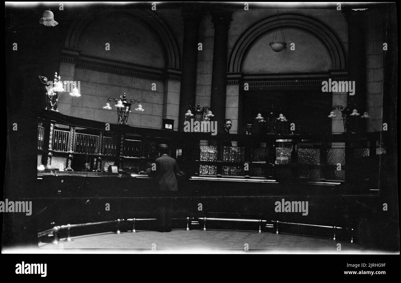 Bank interior Black and White Stock Photos & Images - Alamy