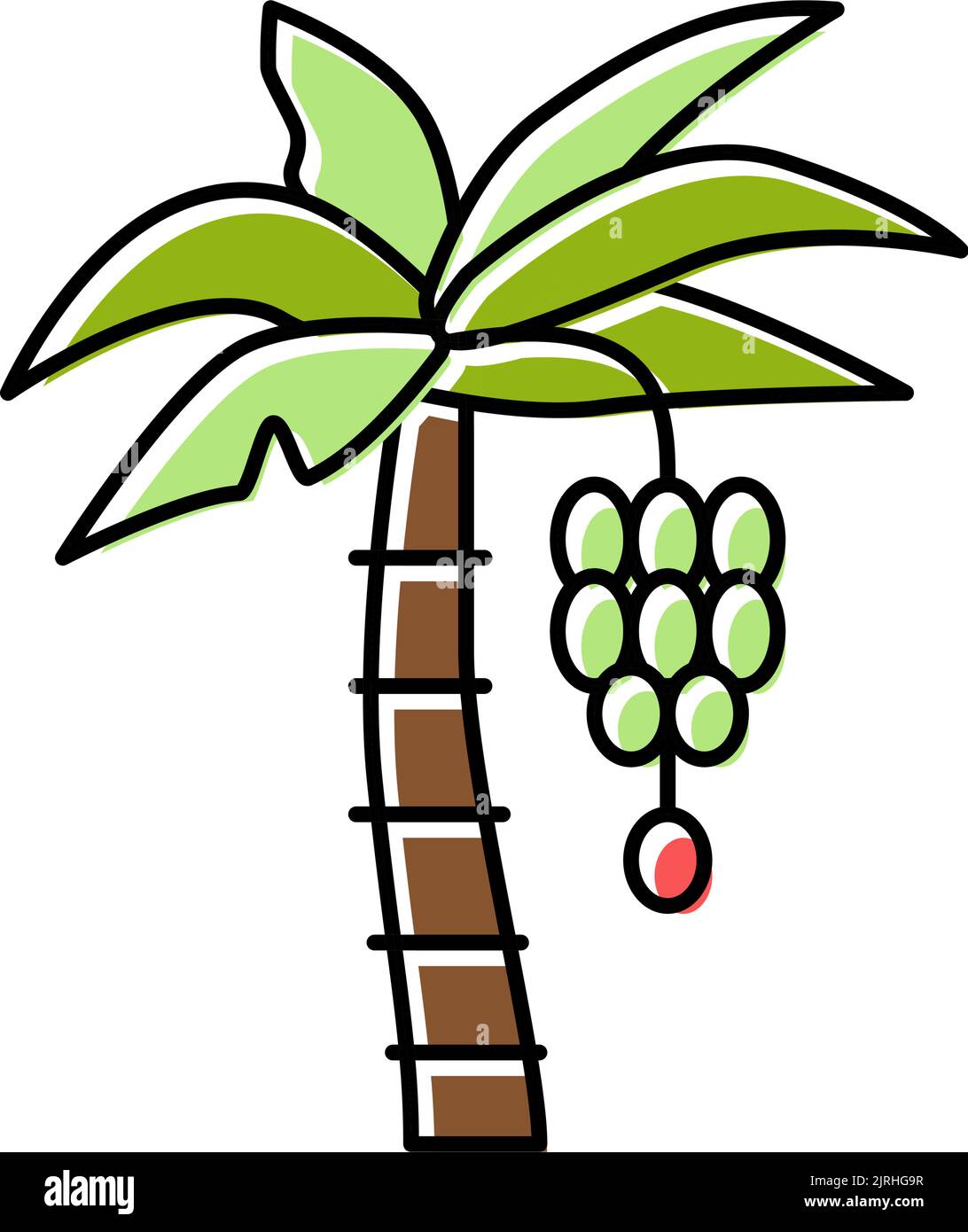 tree banana color icon vector illustration Stock Vector Image & Art - Alamy