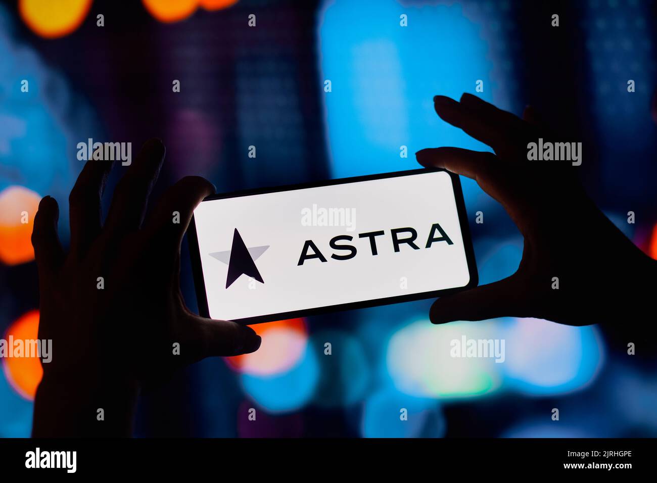 Brazil. 24th Aug, 2022. In this photo illustration, the Astra Space ...