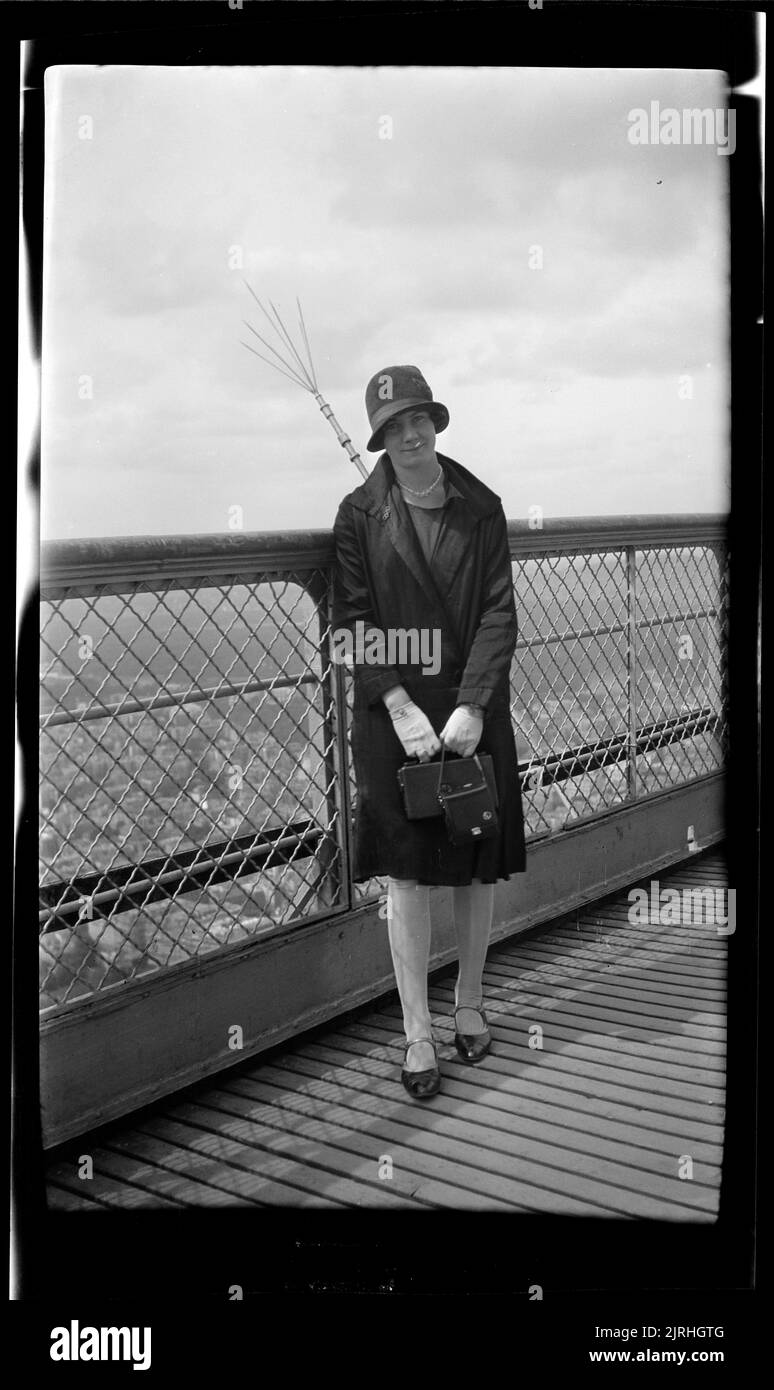 Mary Searle with handbag and camera, 1920s to 1930s, by Roland Searle ...