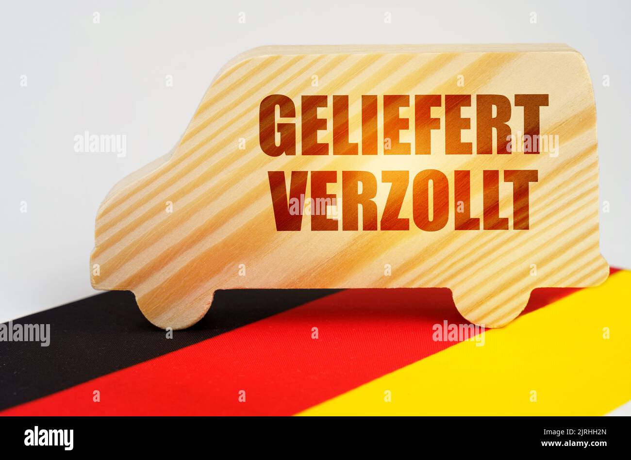 The concept of cargo transportation and logistics. On the flag of ...