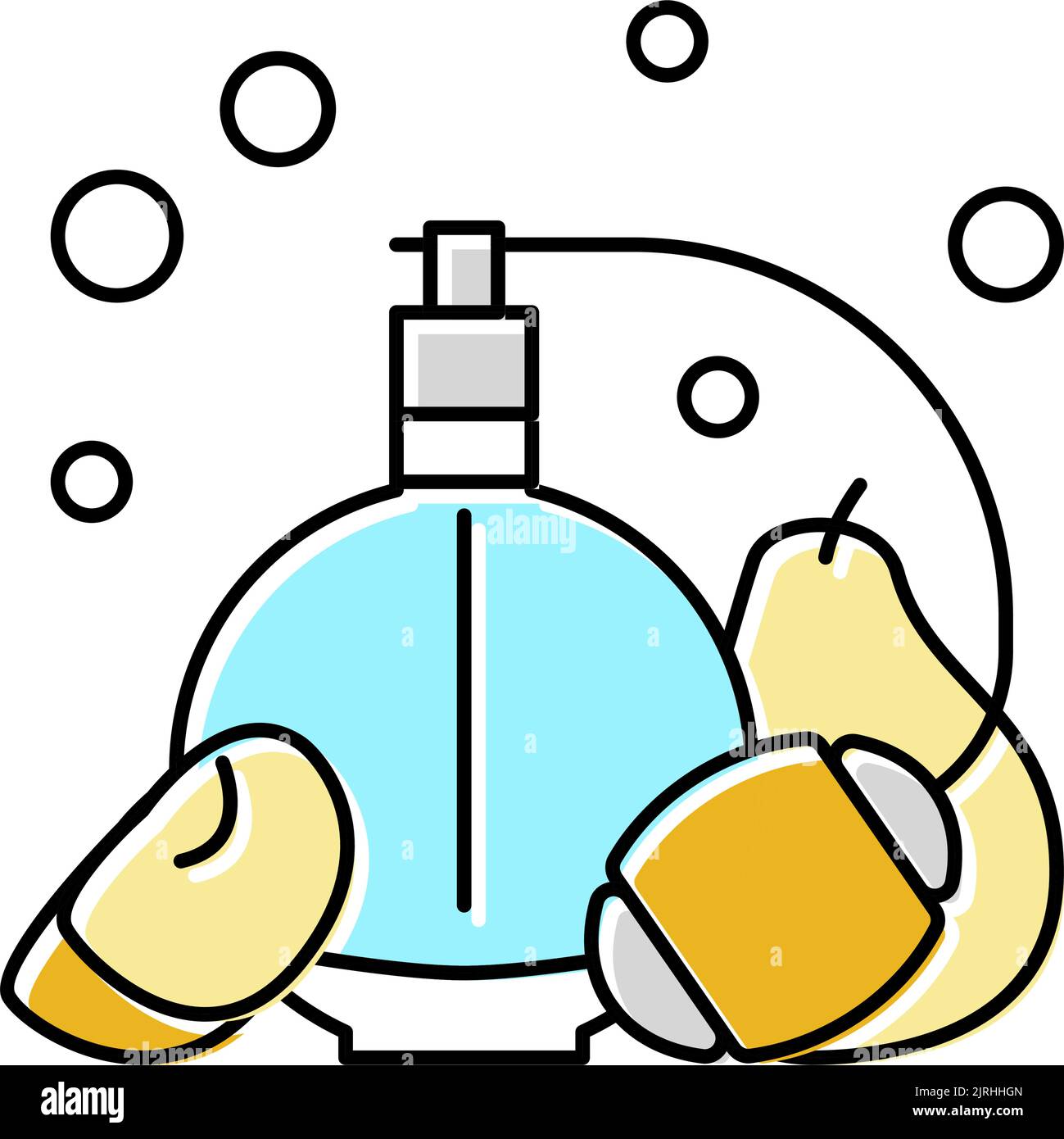 fruity notes perfume color icon vector illustration Stock Vector Image ...
