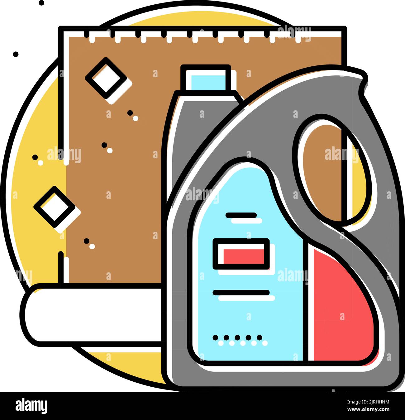 carpet cleaner detergent color icon vector illustration Stock Vector ...