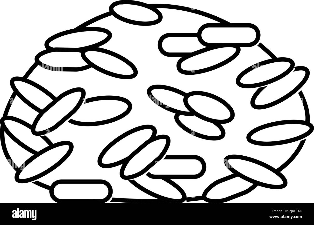 basmati rice color icon vector illustration Stock Vector Image & Art ...