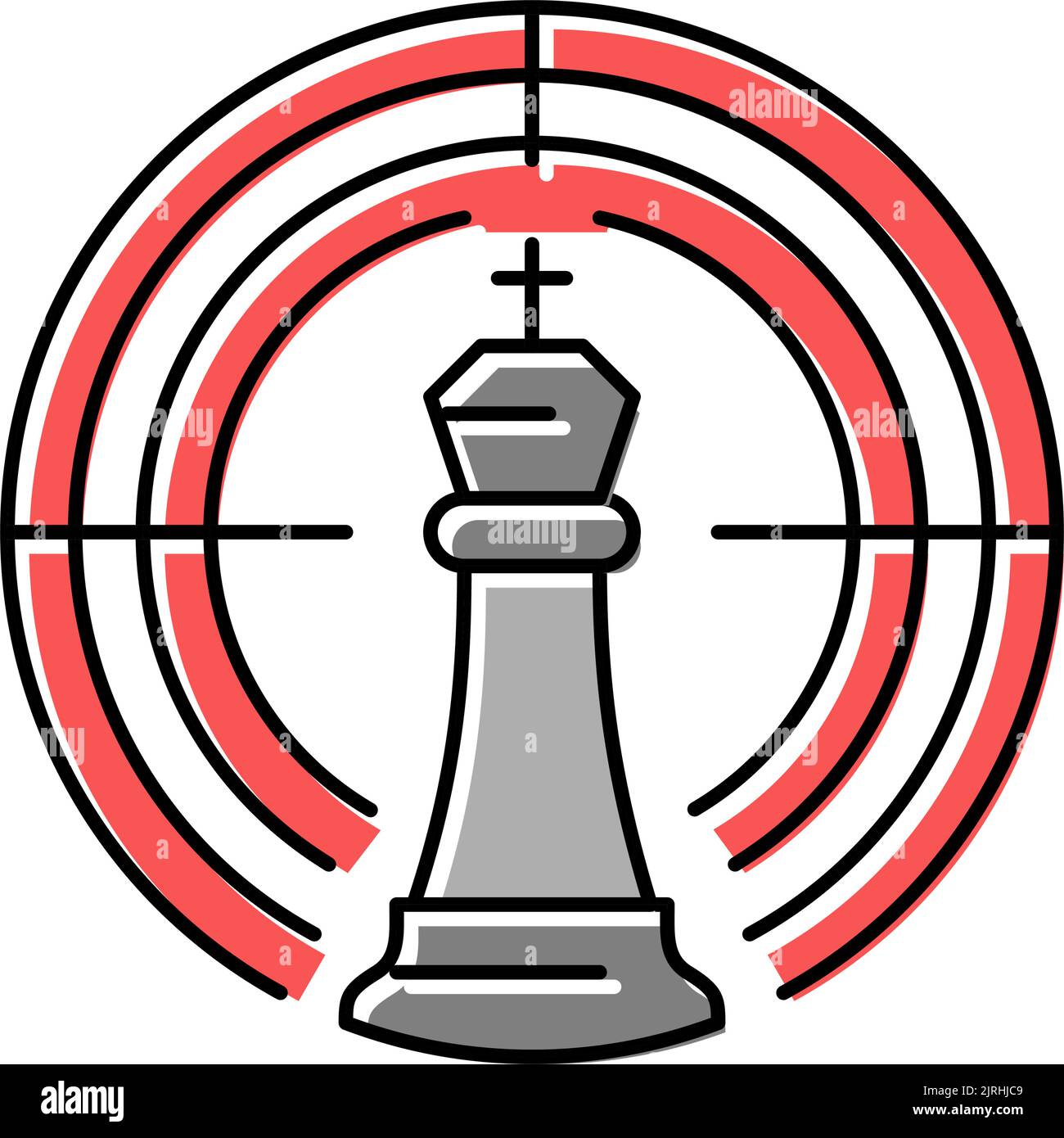 target of game color icon vector illustration Stock Vector Image & Art ...