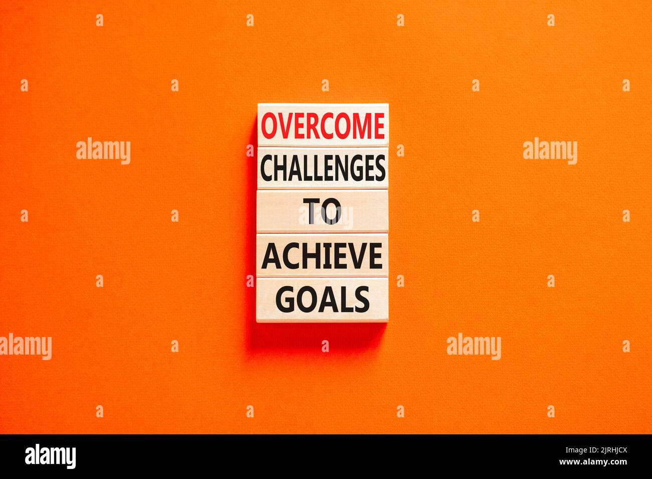 Overcome challenges to achieve goals symbol. Concept words Overcome ...