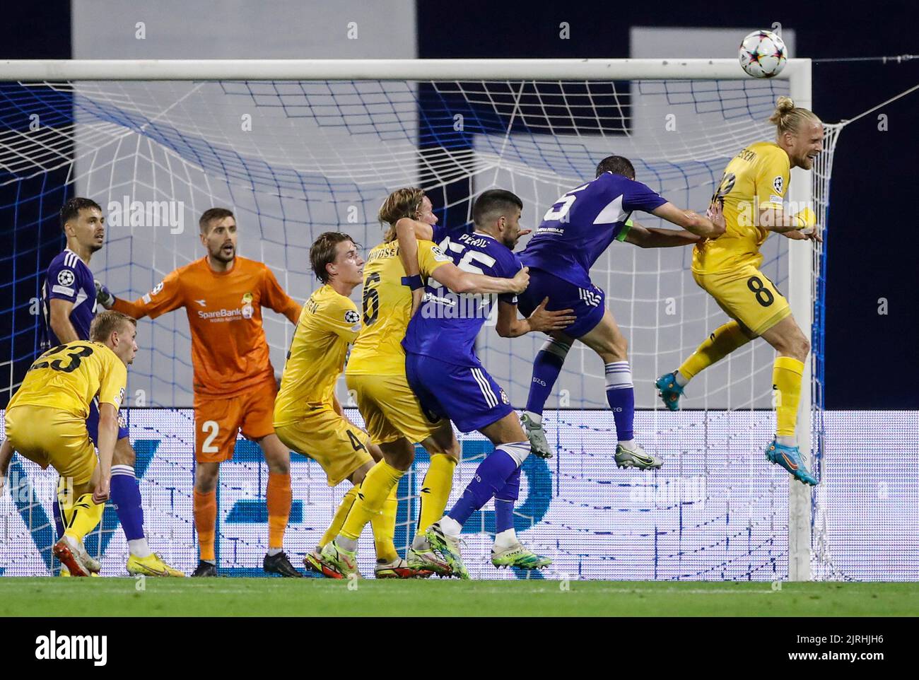 Lars-Jorgen Salvesen of Bodo/Glimt gets up for a header during UEFA ...