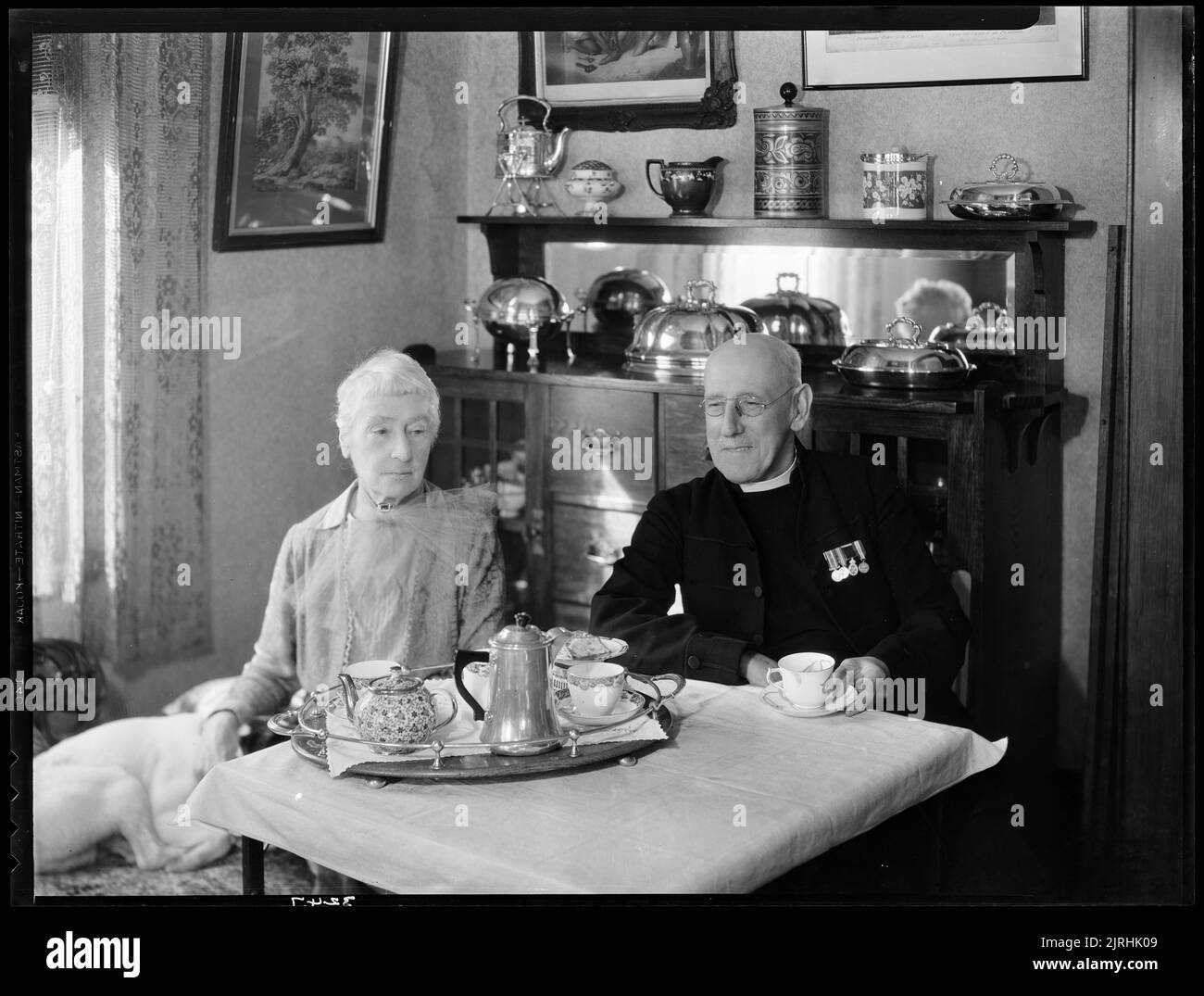 Portrait of Archdeacon Frank George Evans, 1917, by William Oakley. F B ...