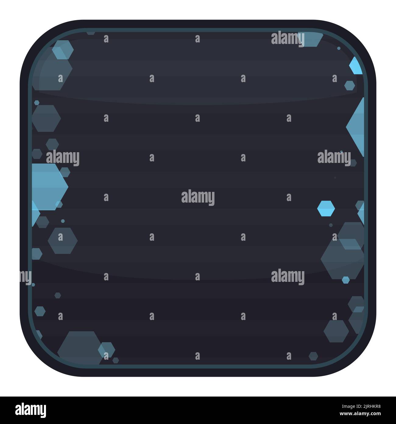 Hi tech square shape template with geometric forms over inside it Stock ...