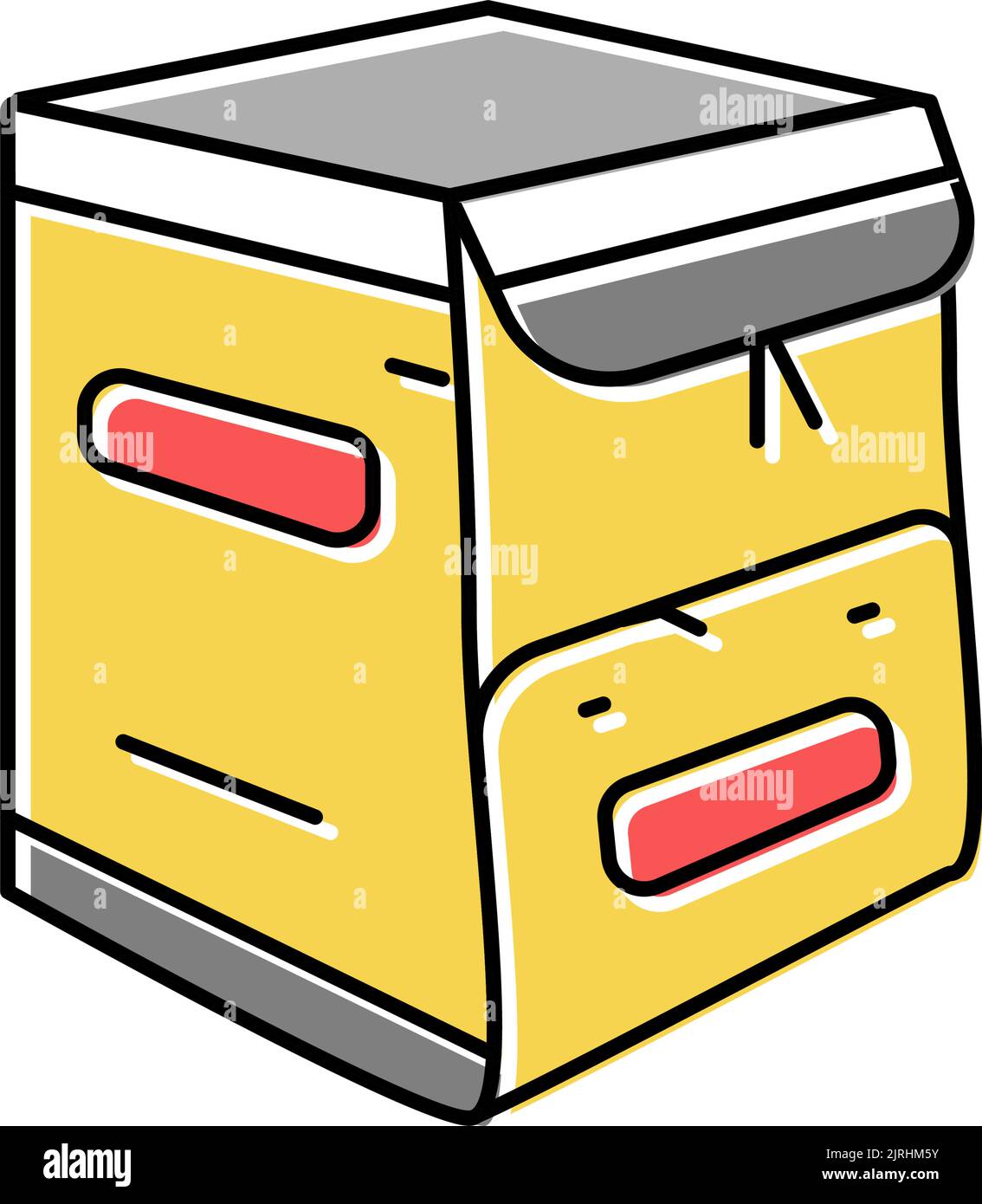 delivery bag box color icon vector illustration Stock Vector Image ...