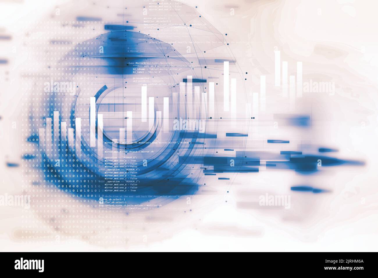 financial graph on technology abstract background represent financial ...