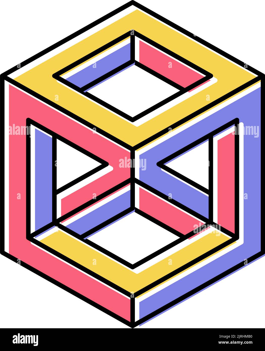Magic cube puzzle Stock Vector Images - Alamy