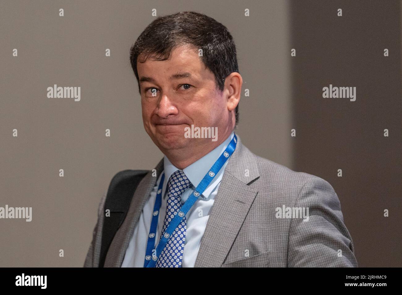 New York, USA. 24th Aug, 2022. Dmitry Polyanskiy attends Ambassador ...