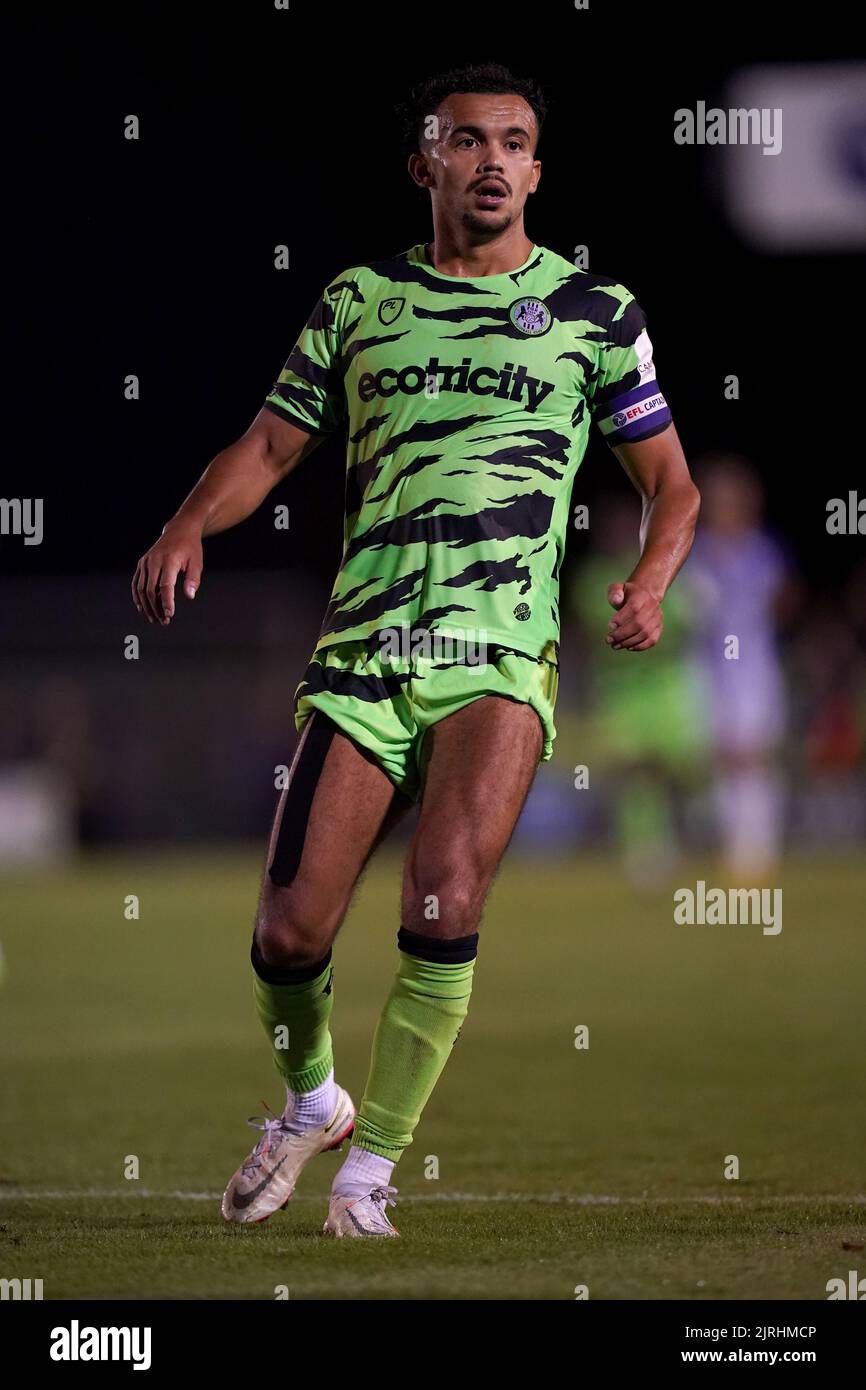 Forest Green Rovers’ Dominic Bernard in action during the Carabao Cup ...