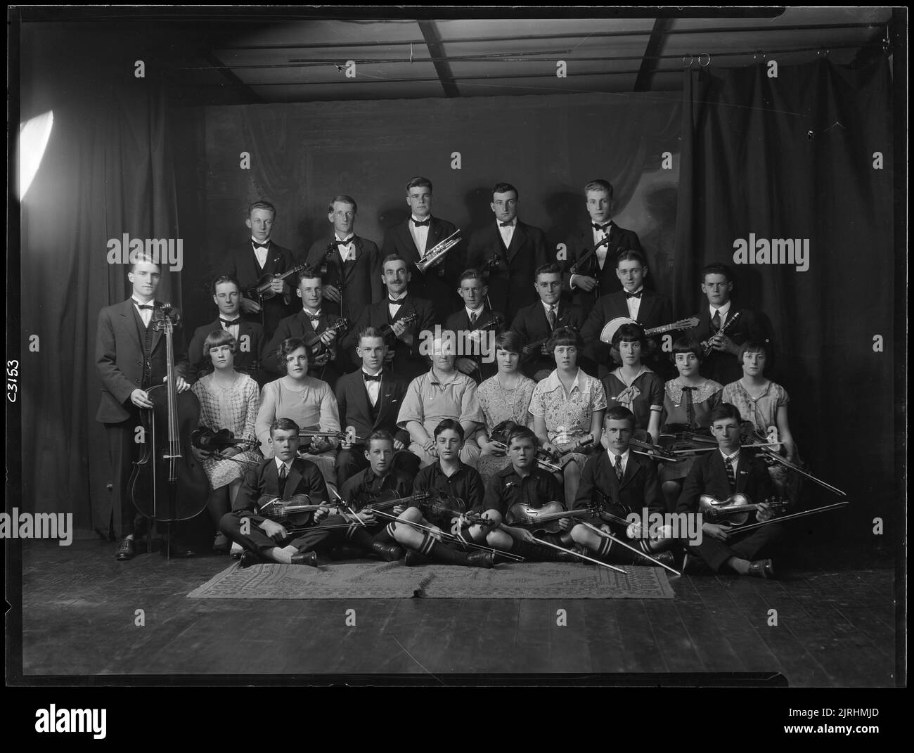 Life Saving Orchestra, circa 1930, New Plymouth, by William Oakley. F B ...