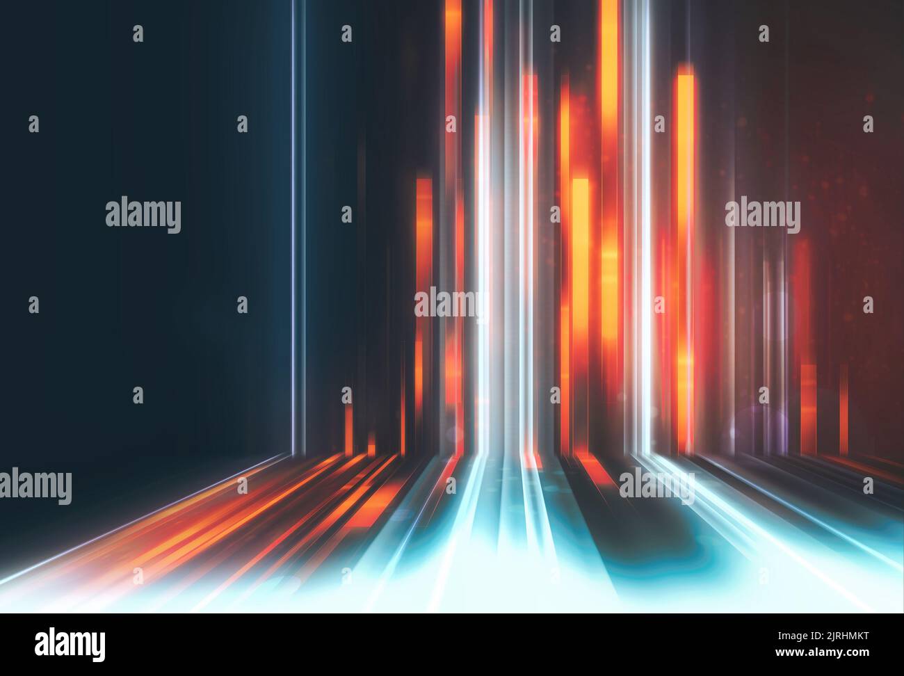 blue geometric abstract technology and science background Stock Photo ...