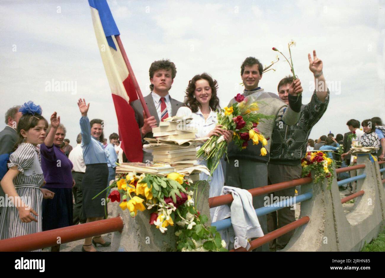 May 6, 1990, Botosani County, Romania. The Bridge of Flowers (Podul de ...