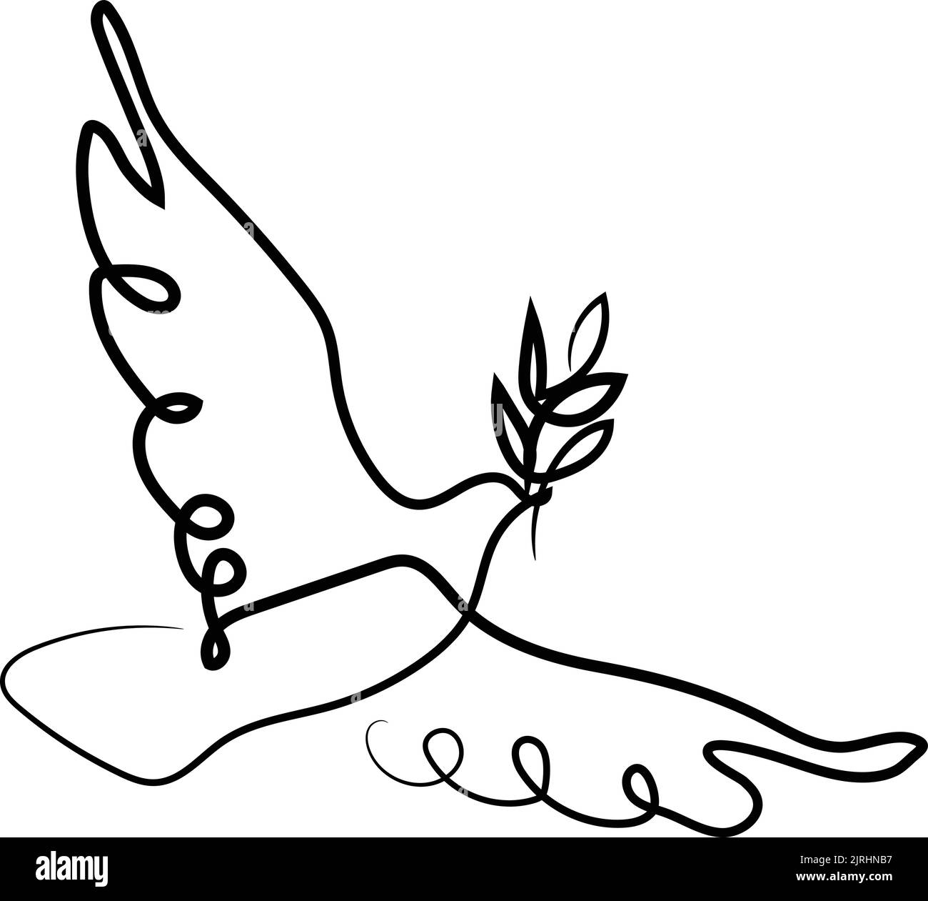 Illustration of peace concept Black and White Stock Photos & Images - Alamy