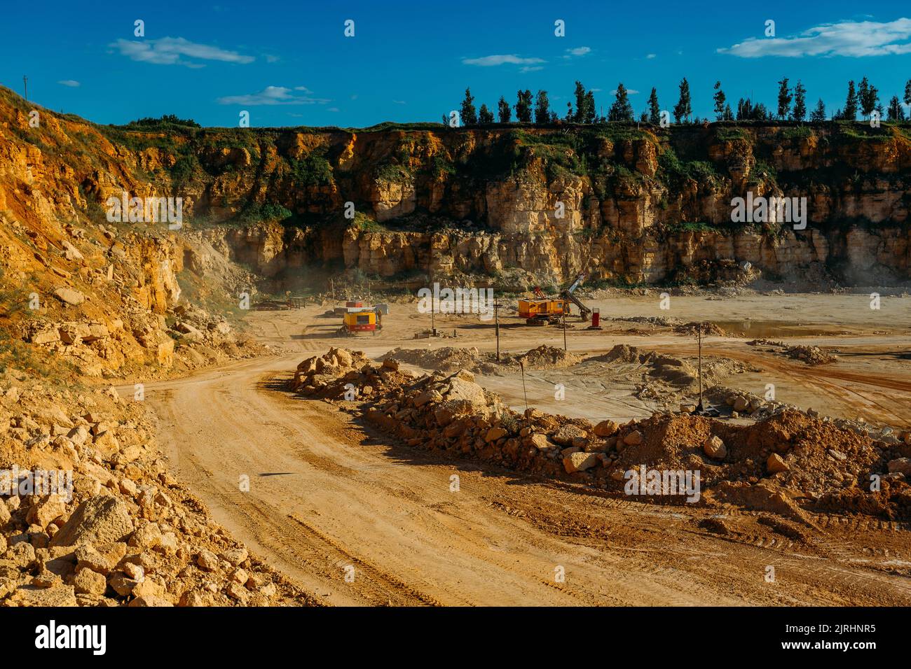 Mining in the quarry hi-res stock photography and images - Alamy