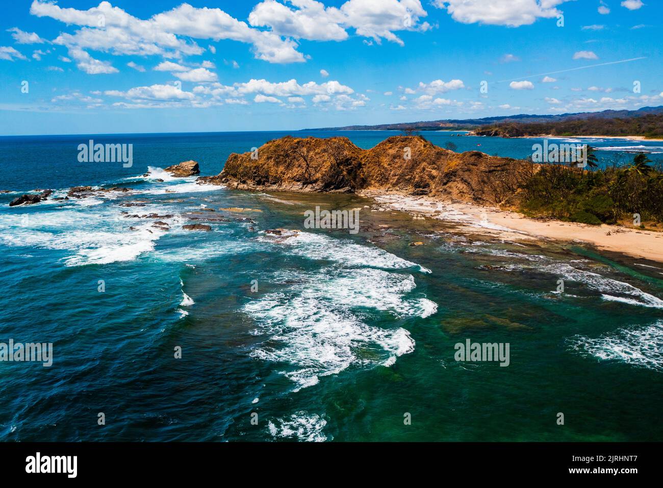 Coastline of Beach in Guanacaste Costa Rica Stock Photo - Alamy