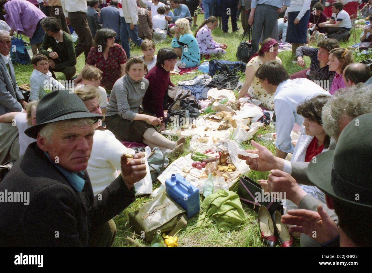 May 6, 1990, Botosani County, Romania. The Bridge of Flowers (Podul de ...