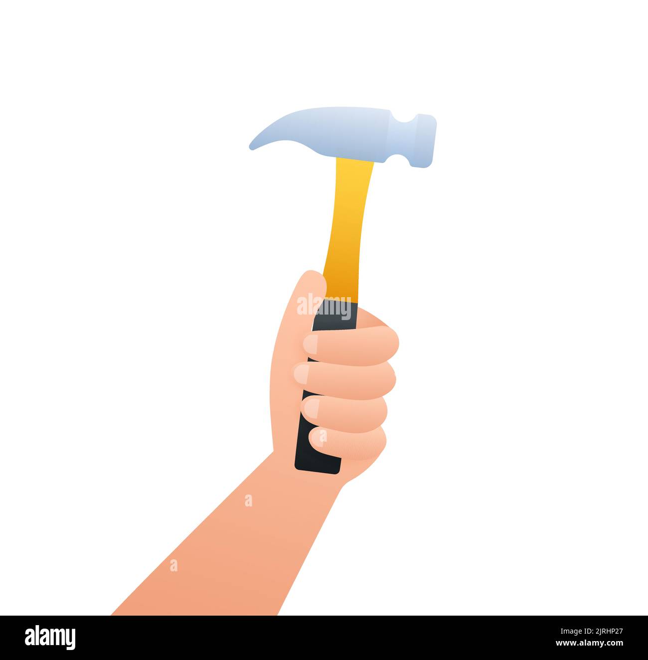 Claw hammer. Builder tools. Labour Day. Vector stock illustration Stock ...