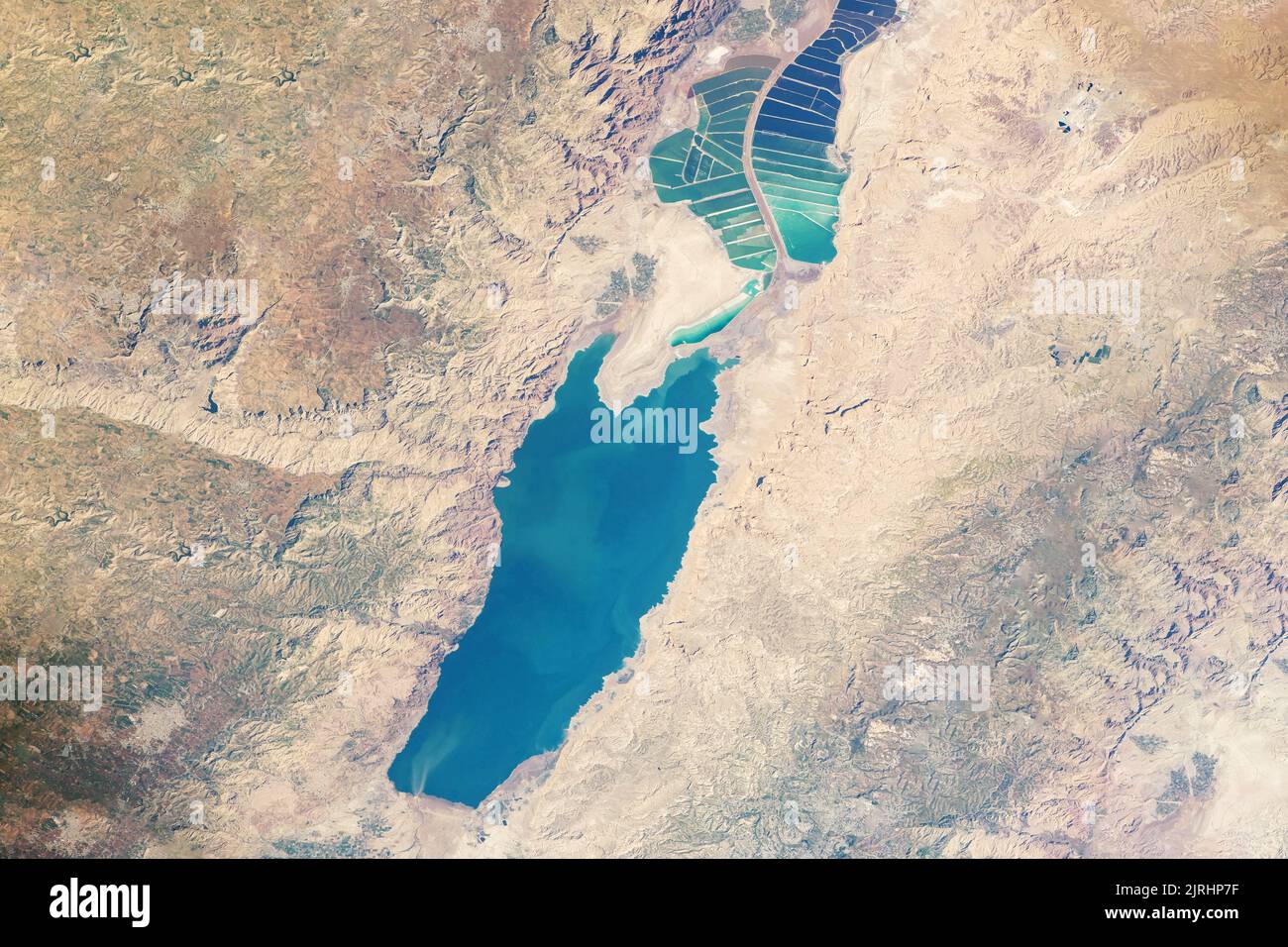 Dry climate, drought from space. Elements of this image furnished by ...