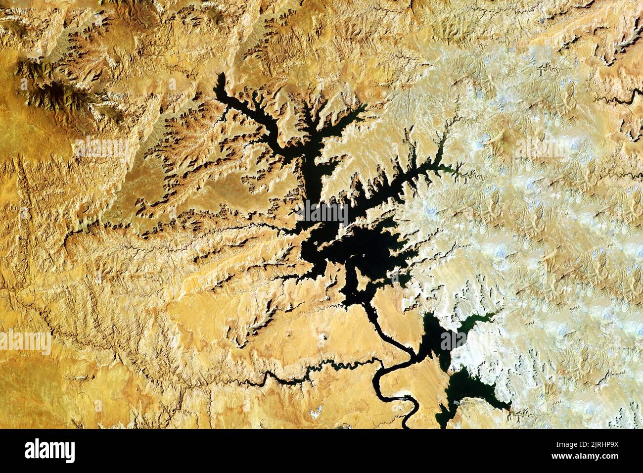 Dry climate, drought from space. Elements of this image furnished by ...