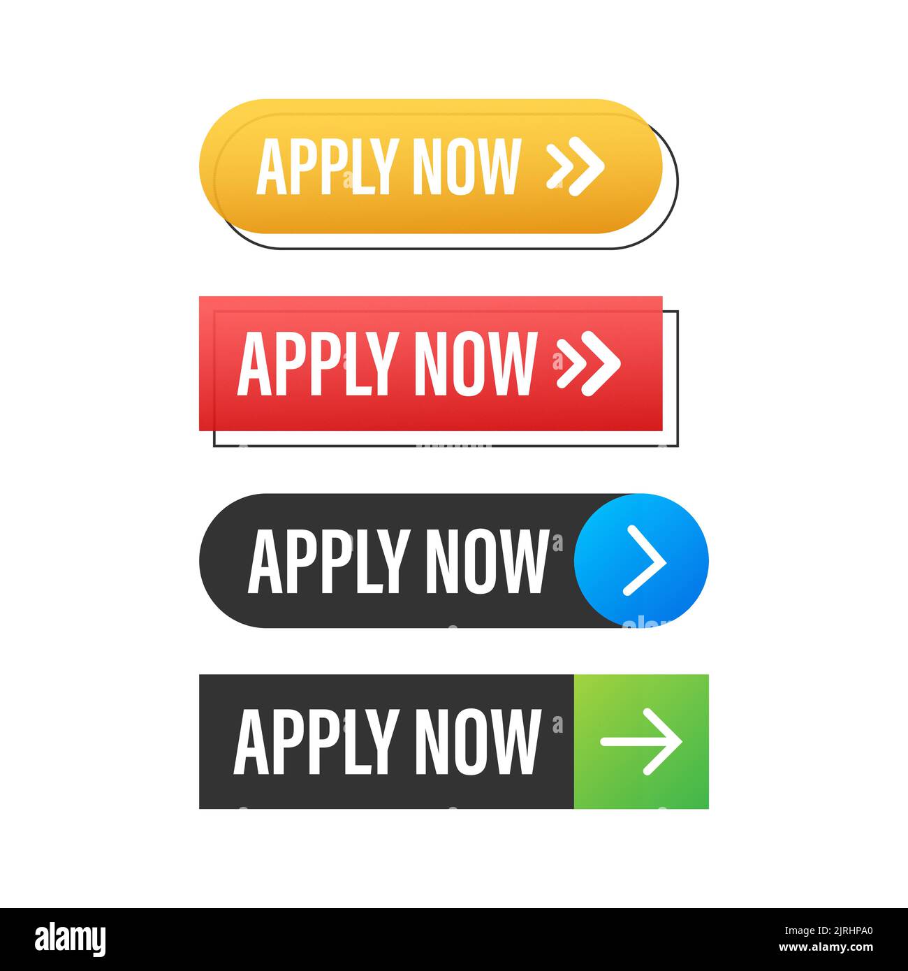 Apply now. Web banner. Arrow, cursor icon. Arrow vector icon. Hand click. Vector stock ...