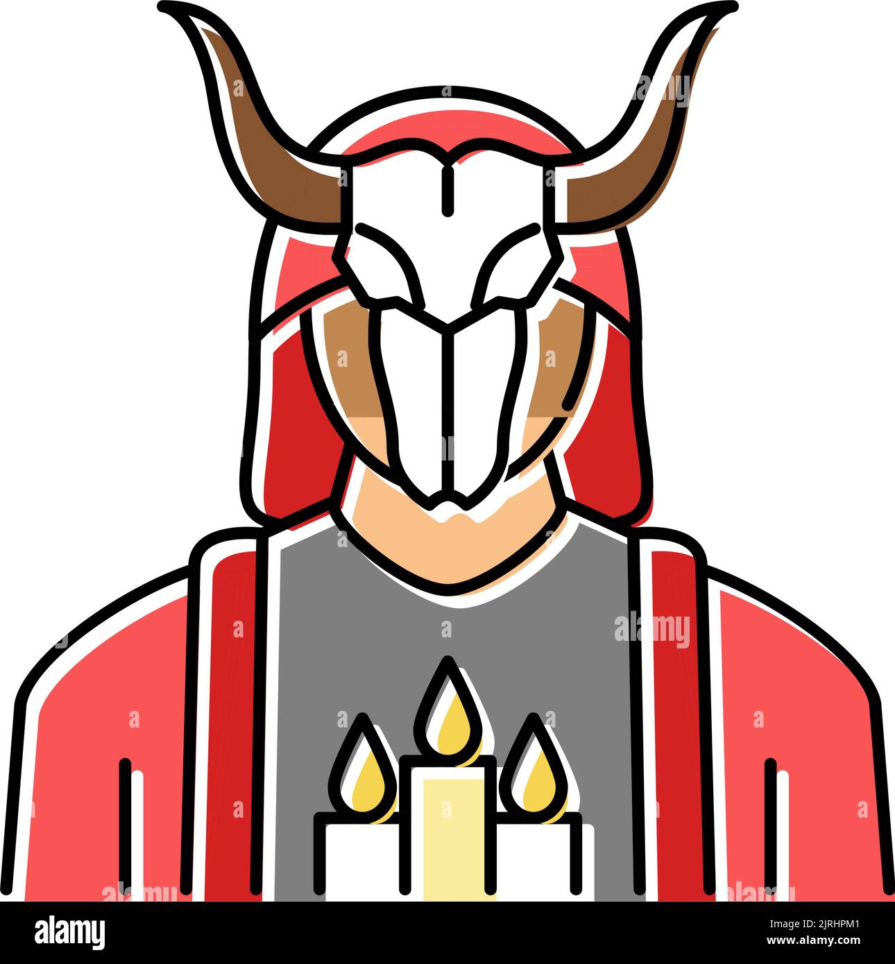 cult religious color icon vector illustration Stock Vector Image & Art ...