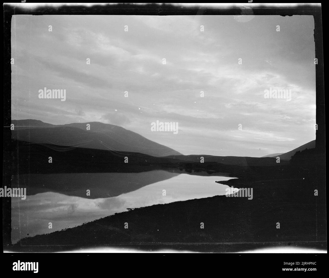 Placid lake, 1929, Scotland, maker unknown Stock Photo - Alamy
