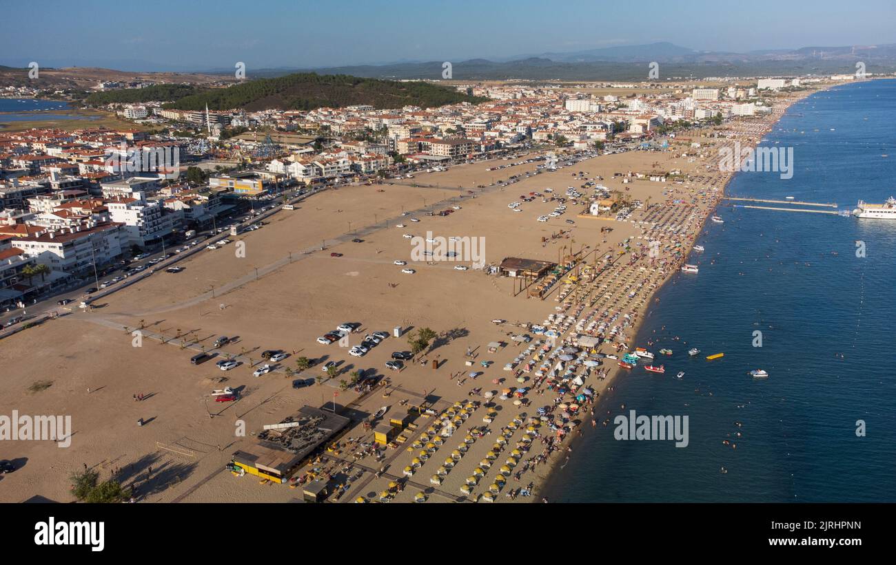 Ayvalik, Sarimsakli, the most popular beach of Ayvalik, Sarimsakli ...