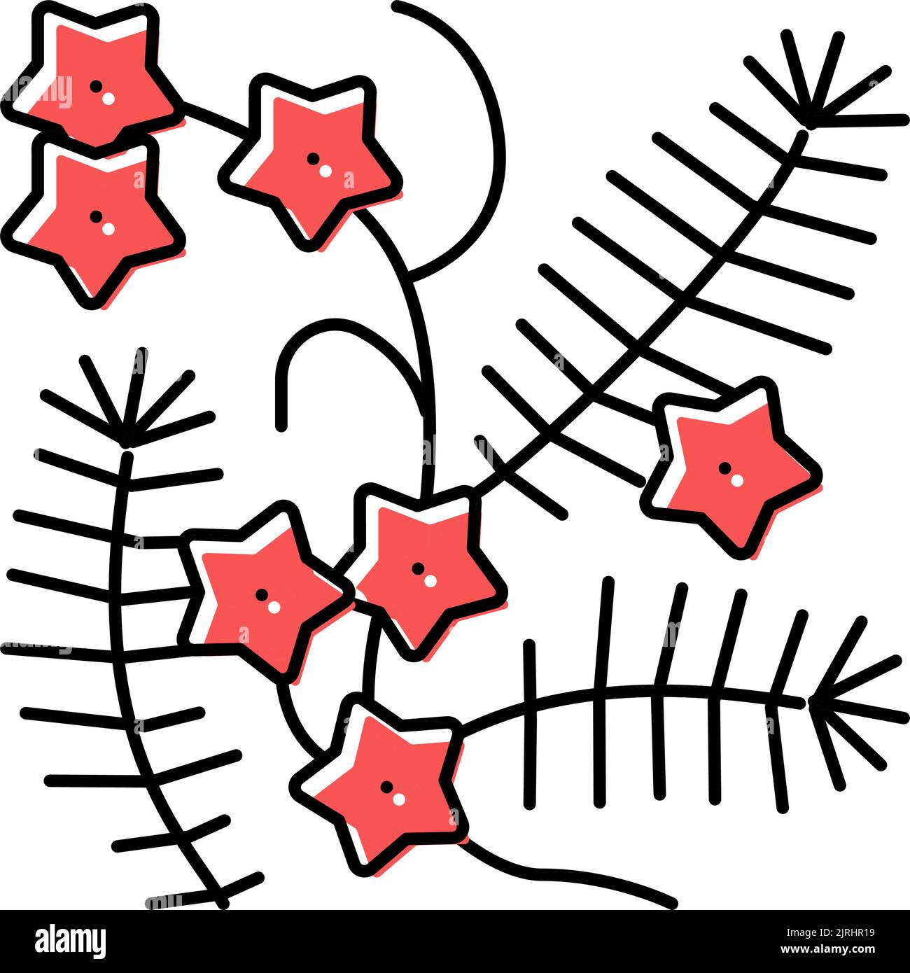 cypress liana color icon vector illustration Stock Vector Image & Art ...