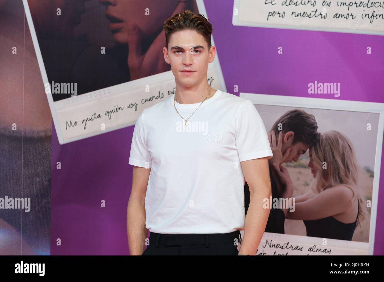 British actor Hero Fiennes Tiffin attends the "After, Amor Infinito ...