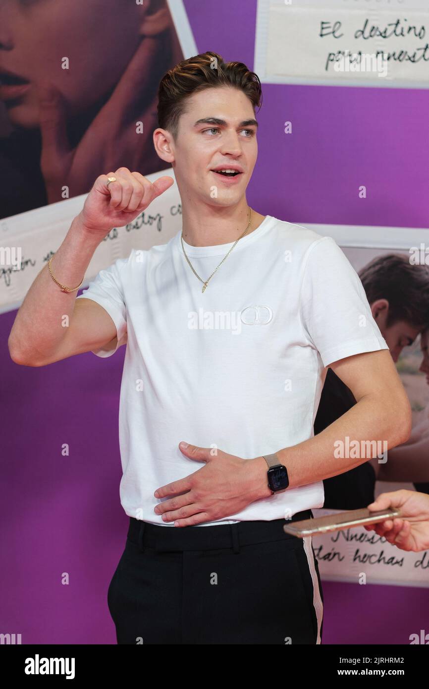 British actor Hero Fiennes Tiffin attends the "After, Amor Infinito ...