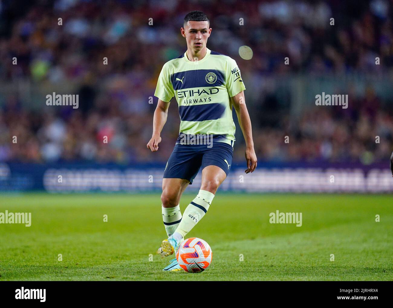 Phil Foden of Manchester City during the friendly match for the benefit ...