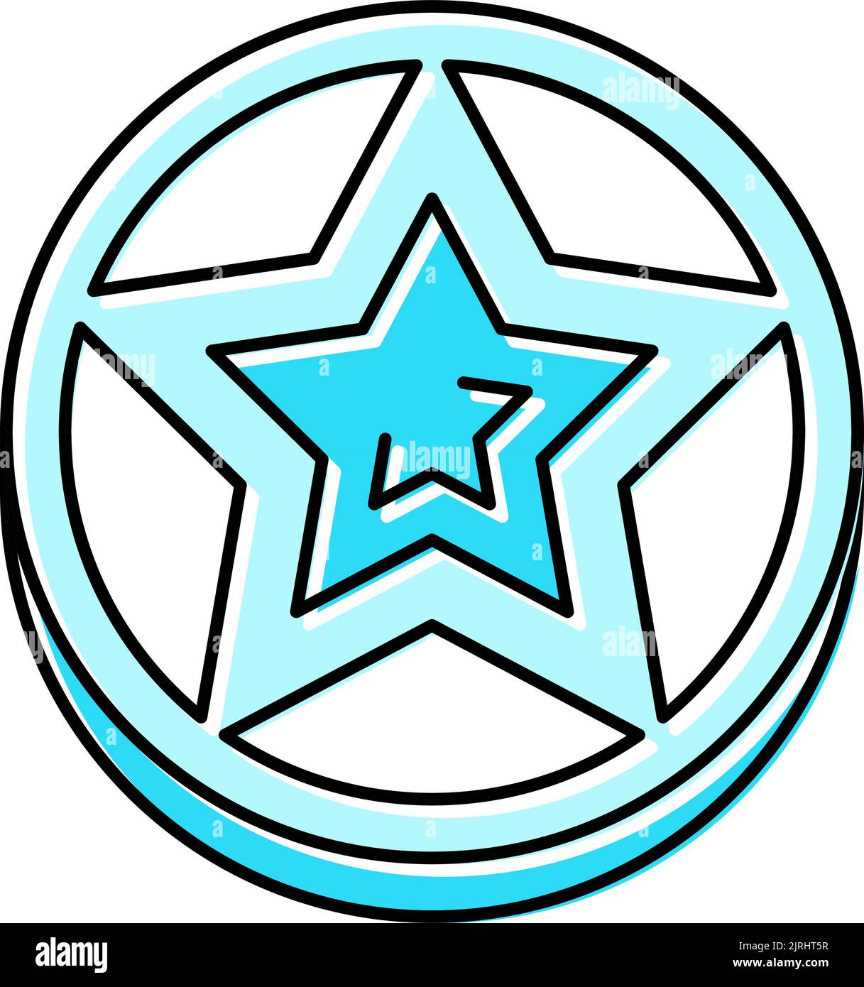 star video game reward color icon vector illustration Stock Vector ...