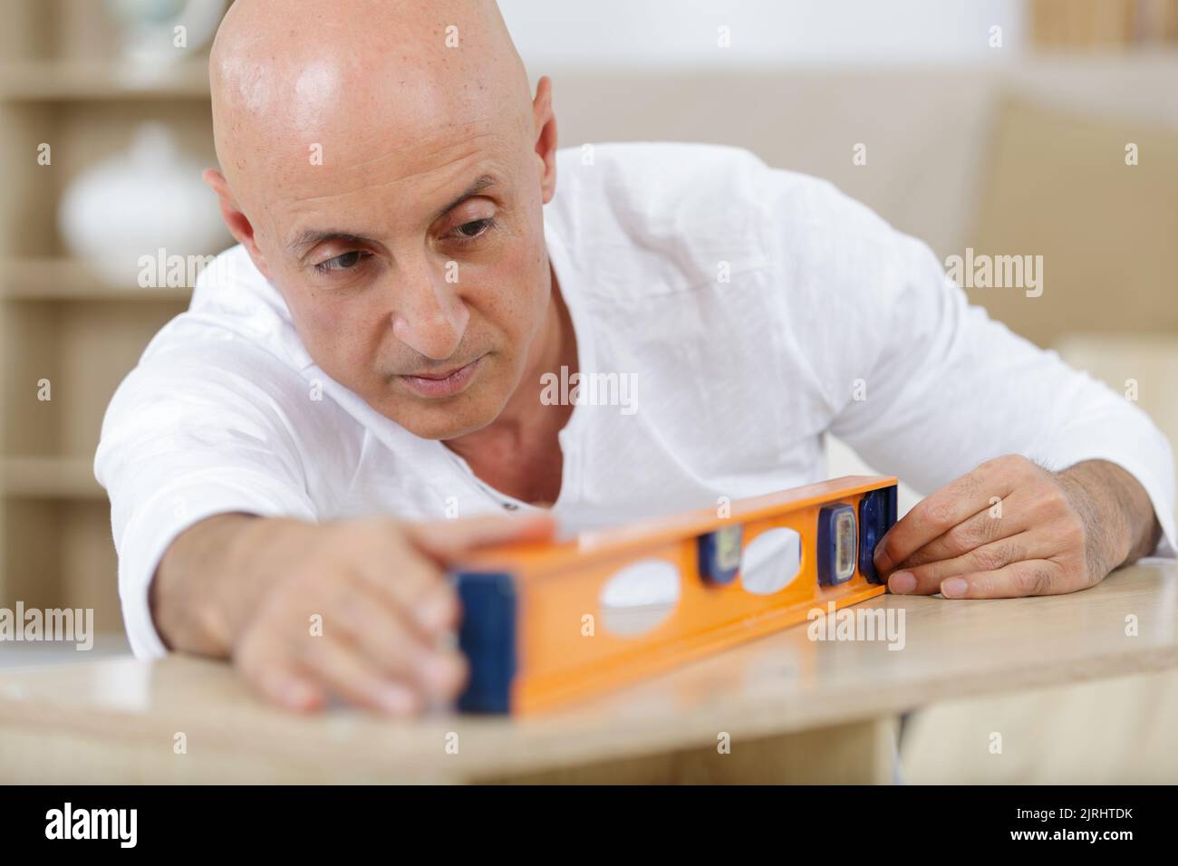 Craftsman leveling floor hi-res stock photography and images - Alamy