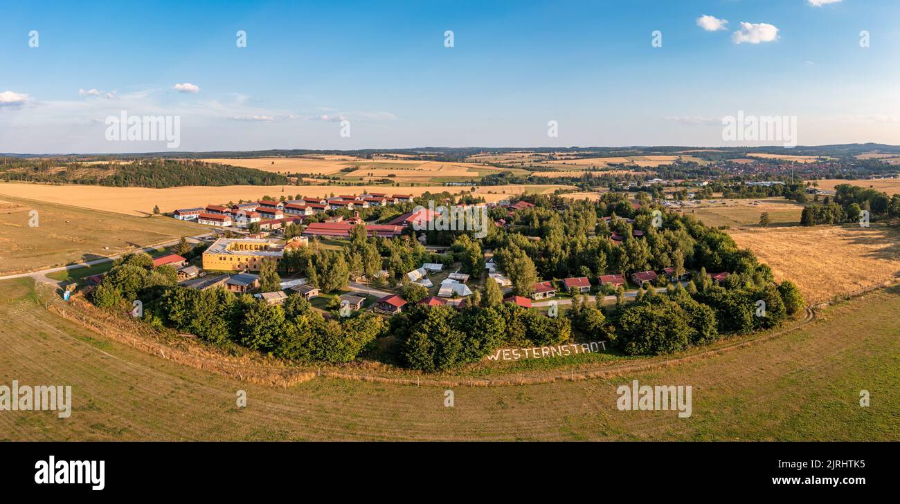 Luftbildaufnahme Hasselfelde Harz Westernstadt Pullman City Stock Photo ...