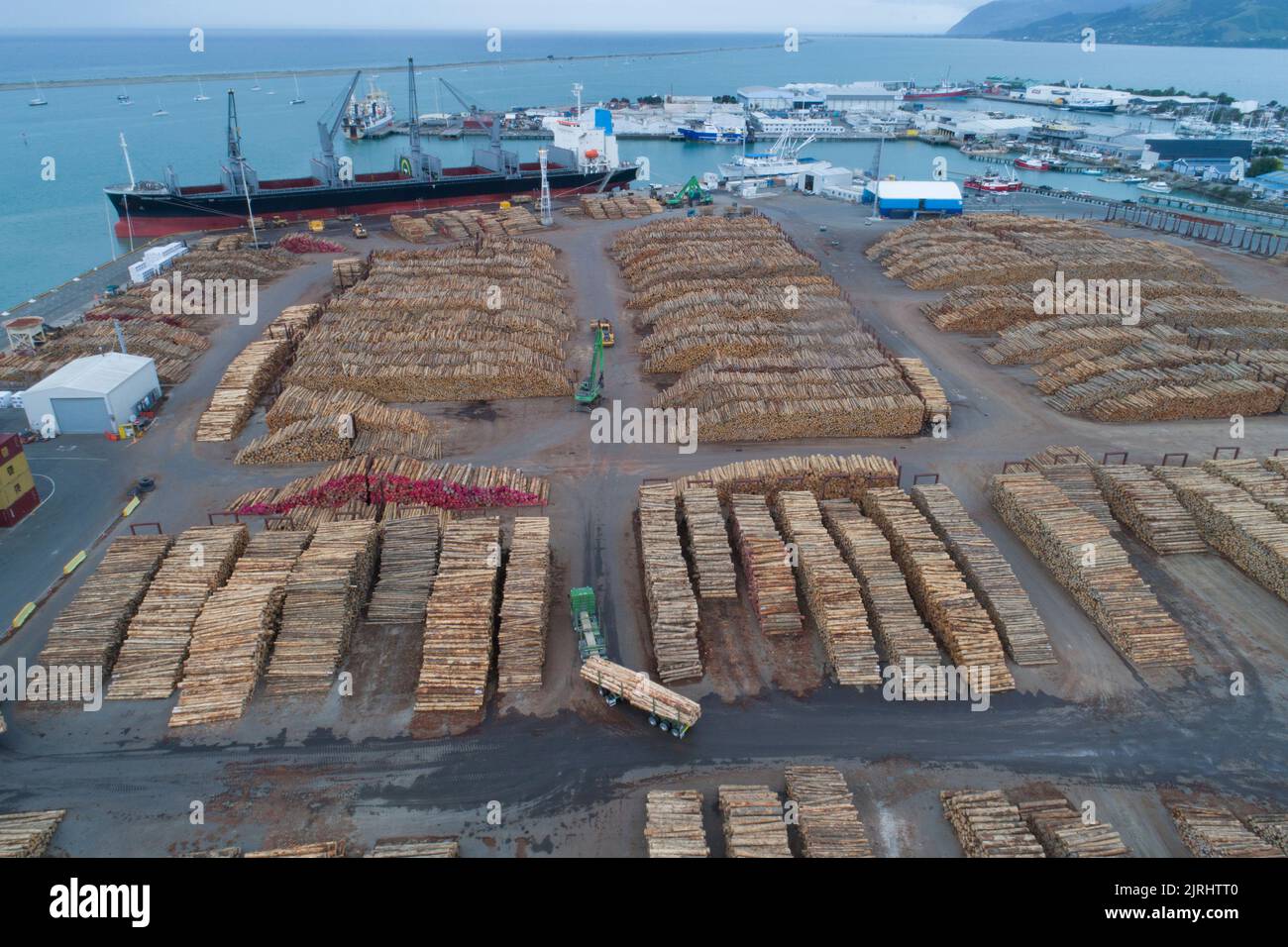 Log yard hi-res stock photography and images - Alamy