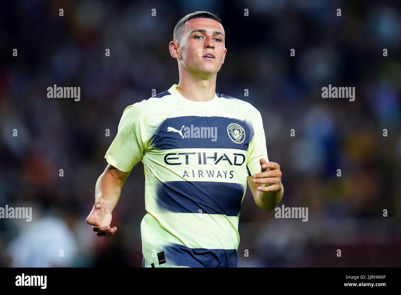 Phil Foden of Manchester City during the friendly match for the benefit ...