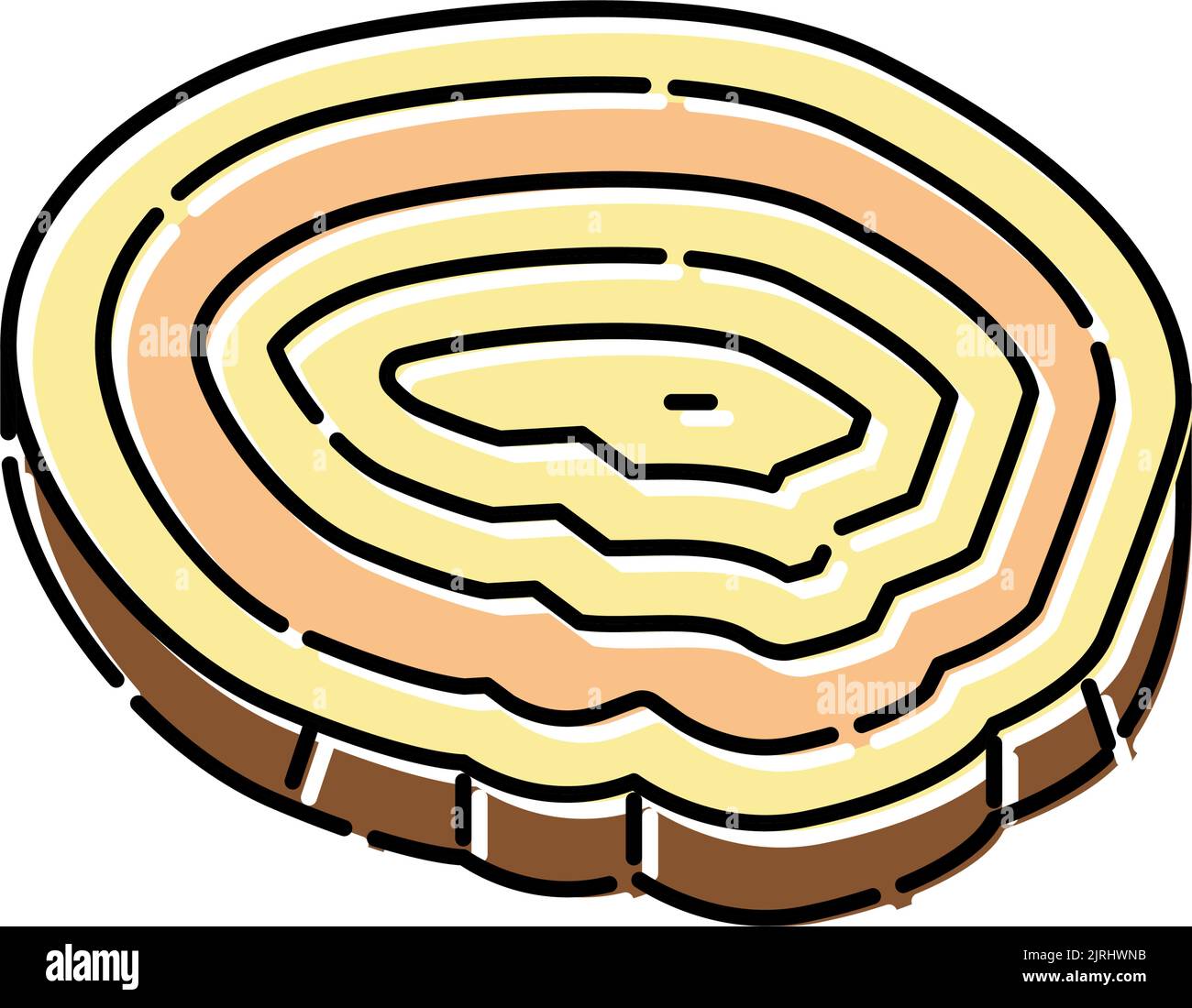 piece wood timber color icon vector illustration Stock Vector Image ...