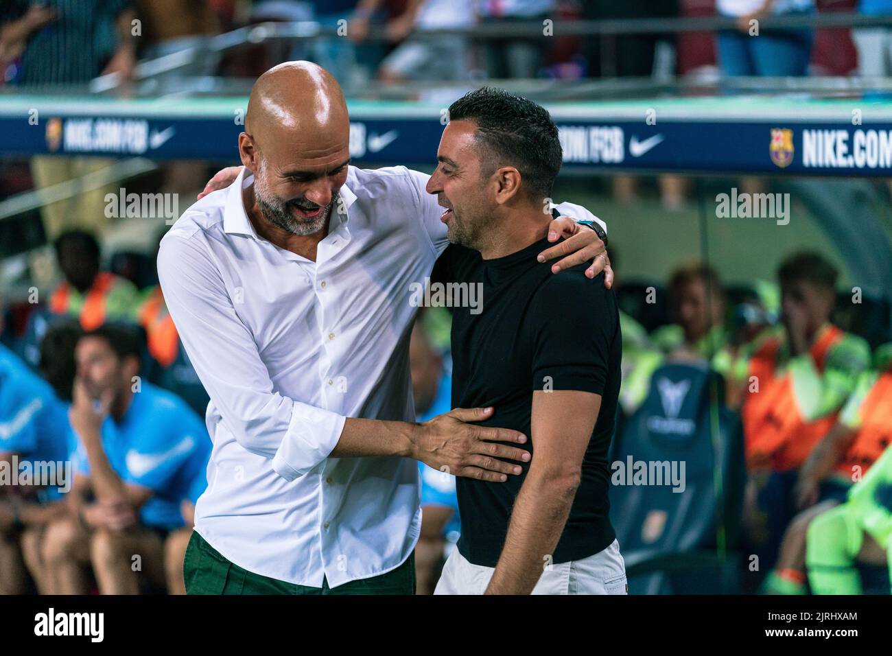 Pep Guardiola Young And Xavi