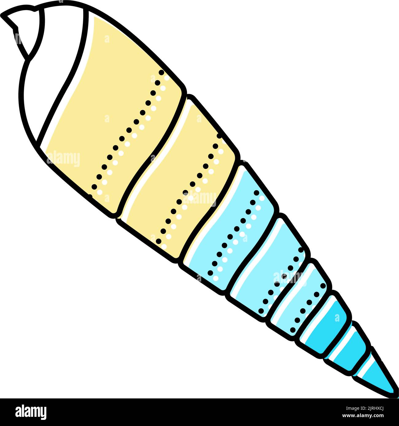 auger sea shell beach color icon vector illustration Stock Vector Image ...