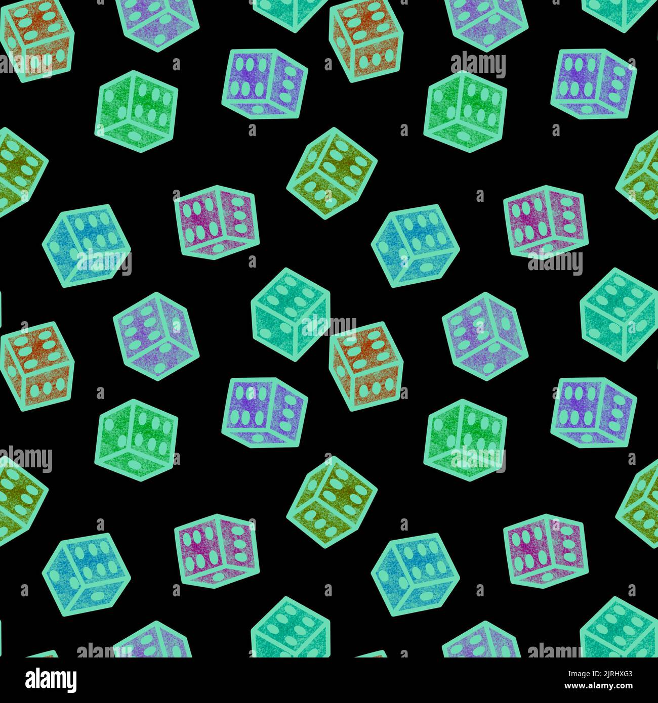 Cartoon geometric seamless game dice pattern for kids and clothes and ...