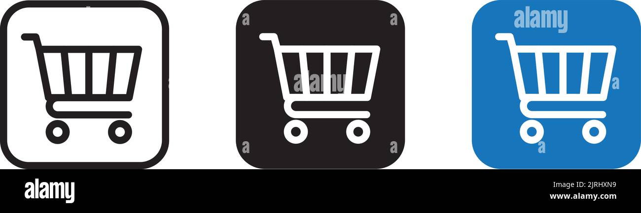 Three simple symbols of shopping carts Stock Vector Image & Art - Alamy