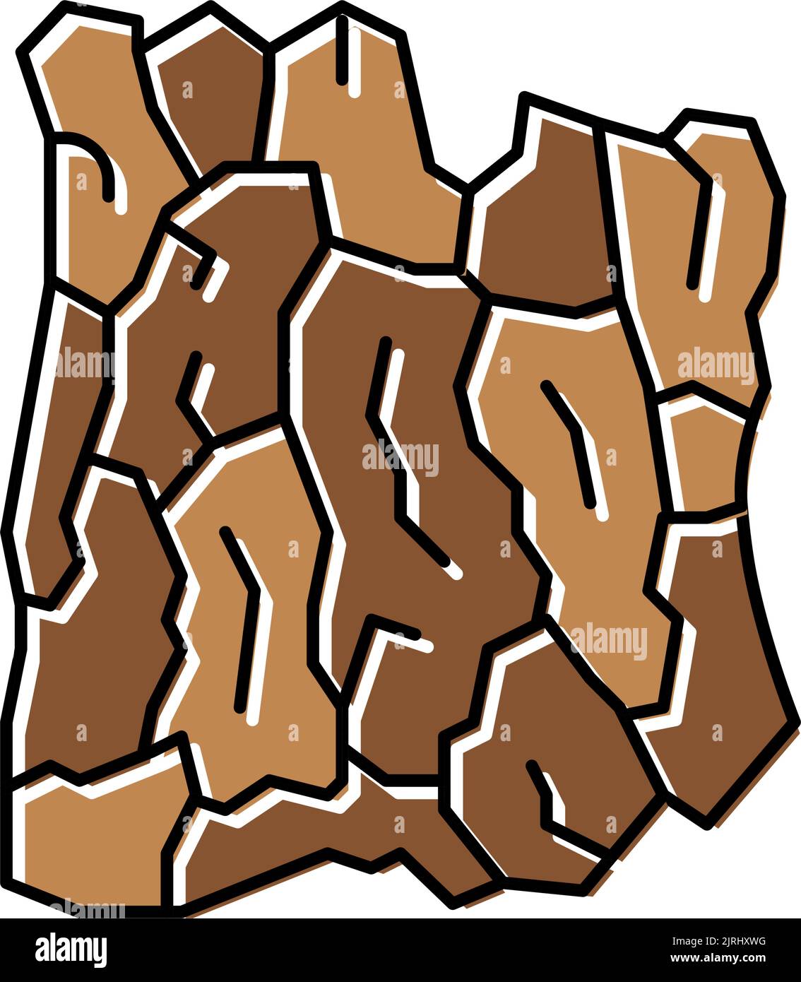 bark wood timber color icon vector illustration Stock Vector Image ...