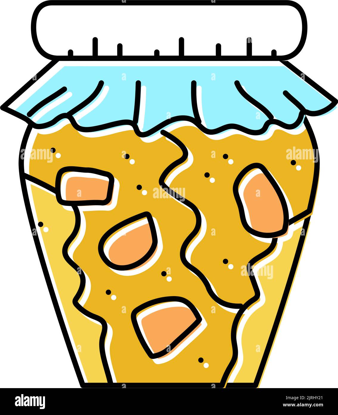 jam apple fruit color icon vector illustration Stock Vector Image & Art ...